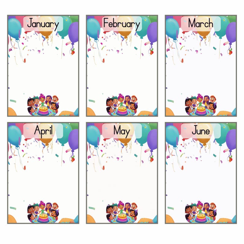 Colorful Theme Classroom | Birthday Chart Ideas Printable | Birthday ...