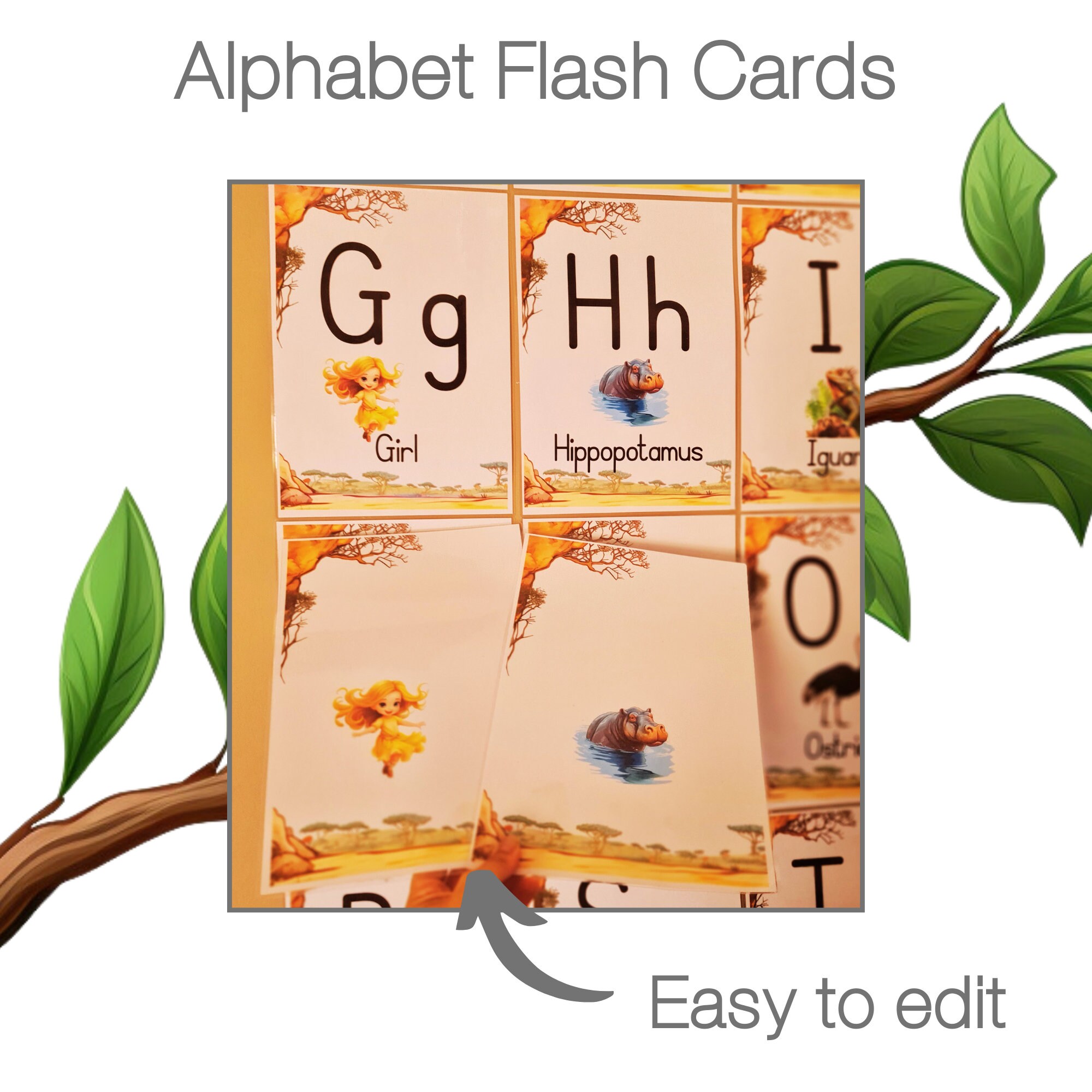 Safari Theme Classroom | Alphabet Posters | Alphabet Class Display ...