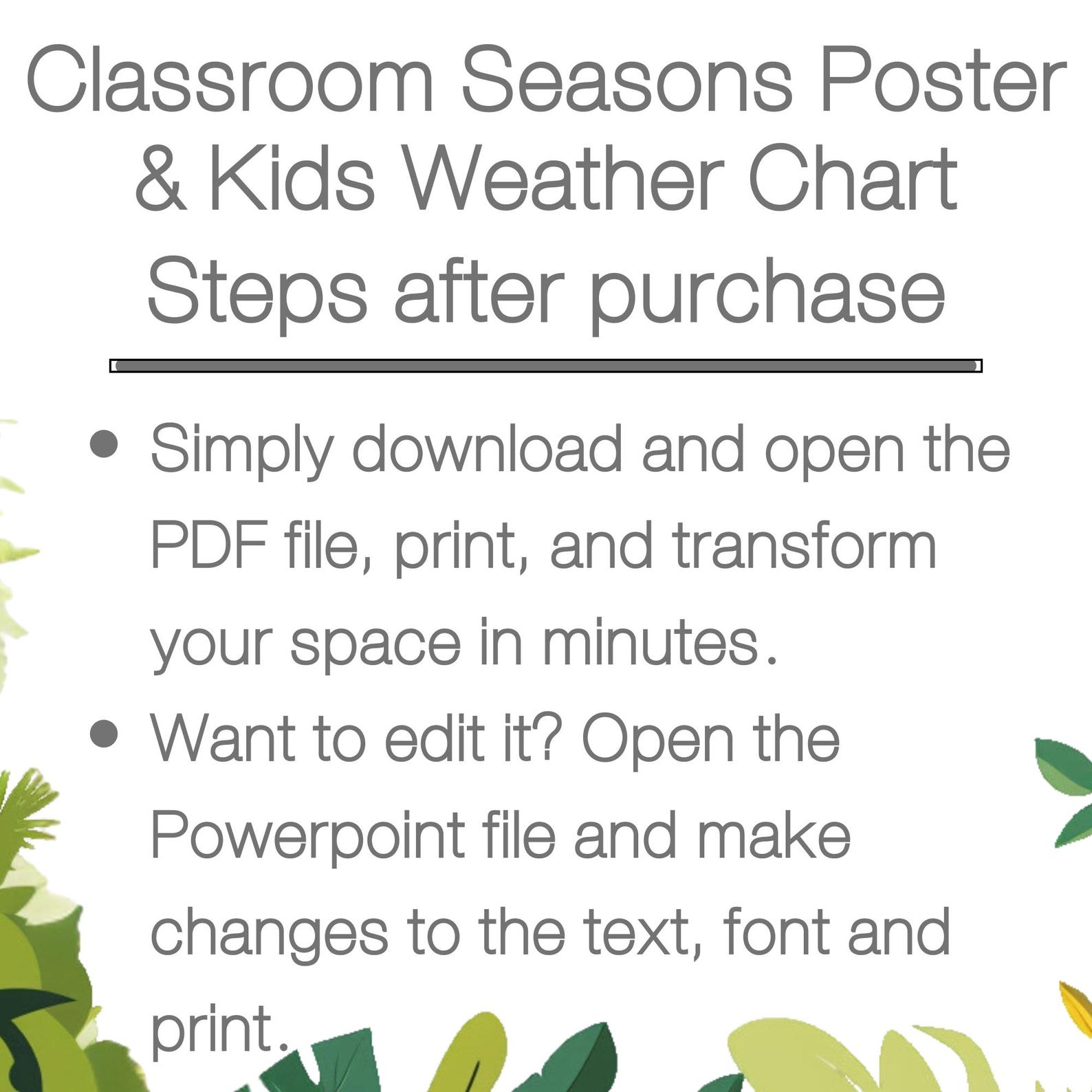 Dinosaur-themed Classroom Kids Weather Chart Printable All Seasons ...