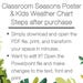 Dinosaur-themed Classroom Kids Weather Chart Printable - All Seasons ...