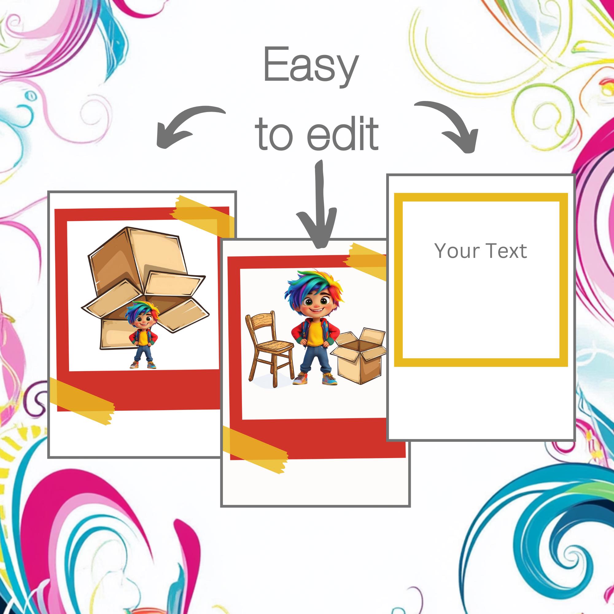 Colorful Classroom Theme | English Prepositions | Editable Flashcards ...