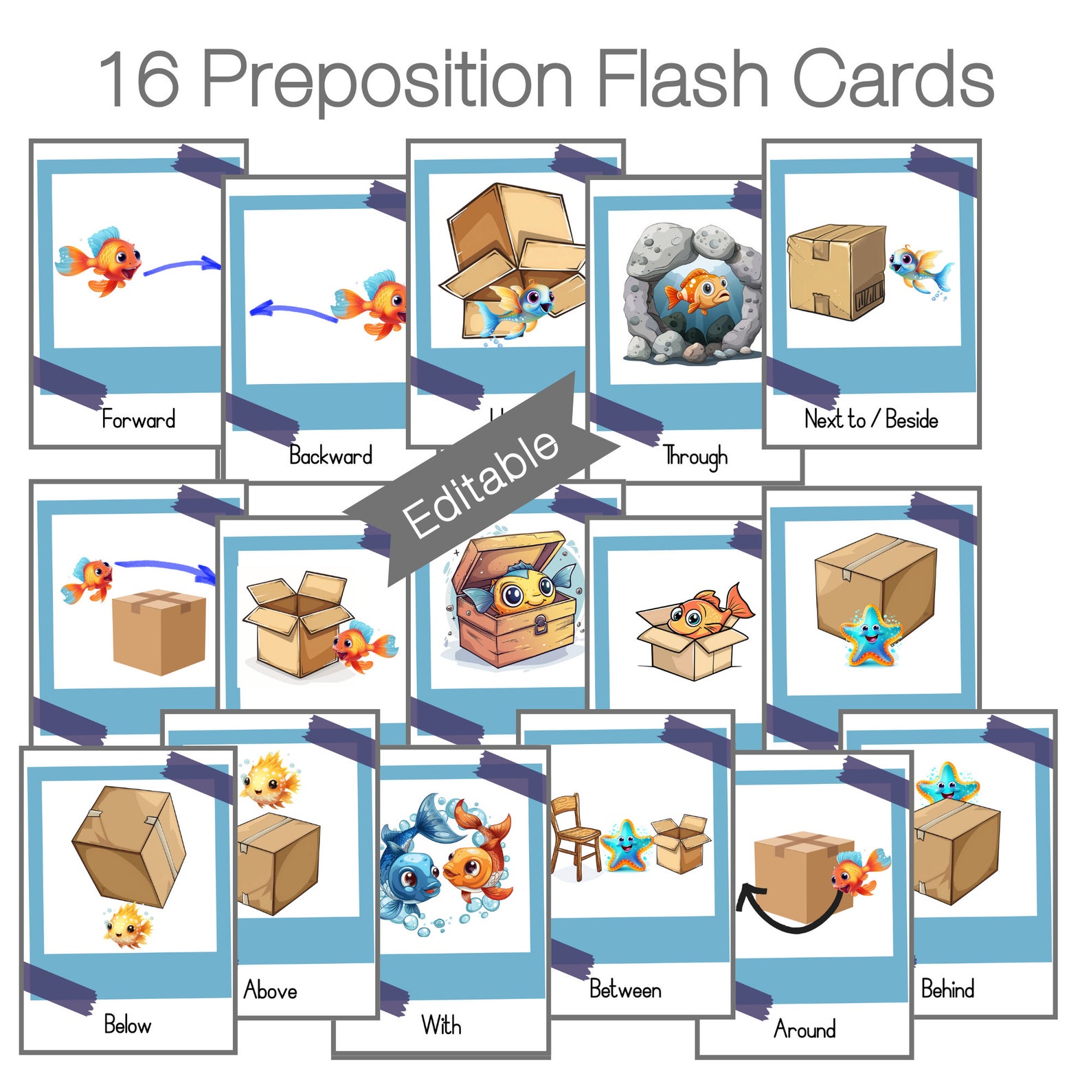 Under the Sea Classroom Theme | Prepositions | Learning Positions With ...