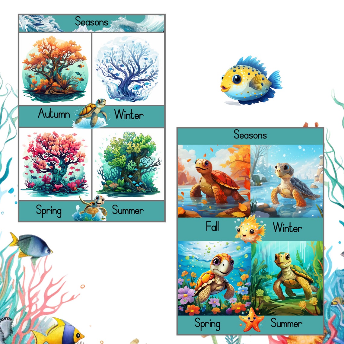 Under the Sea Classroom Decor Bundle Printables - Includes 16 Amazing ...