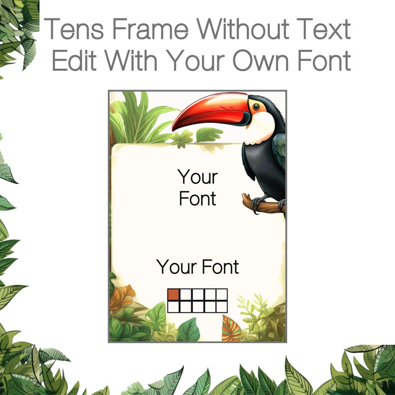 Jungle Classroom Theme | Number Flashcards | Number Posters | Editable ...