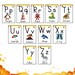 Bee Themed Classroom Alphabet Flashcards PDF Printable - Alphabet ...
