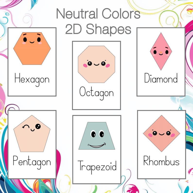Colorful Classroom Theme | 2D Shapes Posters | Classroom Decor | Math ...
