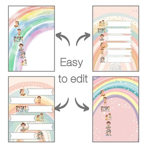 BOHO RAINBOW Classroom Rules Posters | Editable | Pastel Rainbow ...