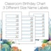 Under the Sea Theme Classroom Birthday Chart Ideas Printable - Birthday ...