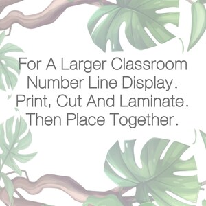 Jungle Classroom Theme | Number Lines | 2 Various Styles of Number ...