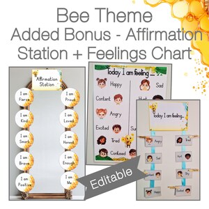 Bee Themed Classroom Decor Bundle Printables - Includes 15 Amazing Bee ...