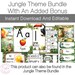 Jungle Theme Classroom Days of the Week Poster Printable & Months of ...