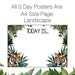 Jungle Theme Classroom Days of the Week Poster Printable & Months of ...