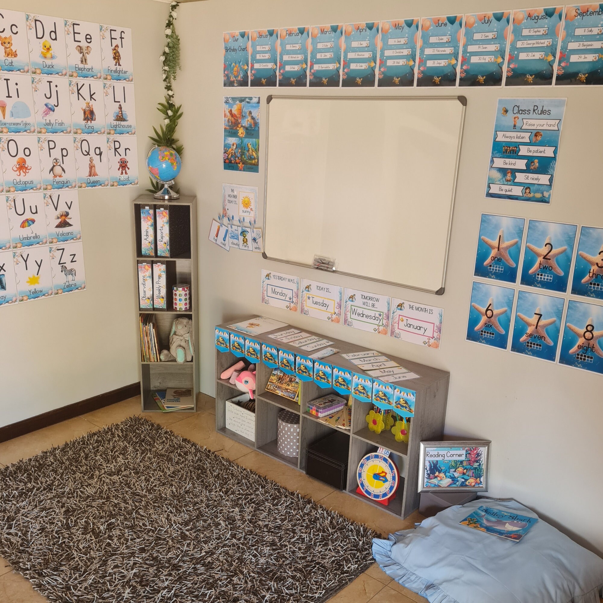 Under the Sea Classroom Theme Days of the Week Poster Printable ...