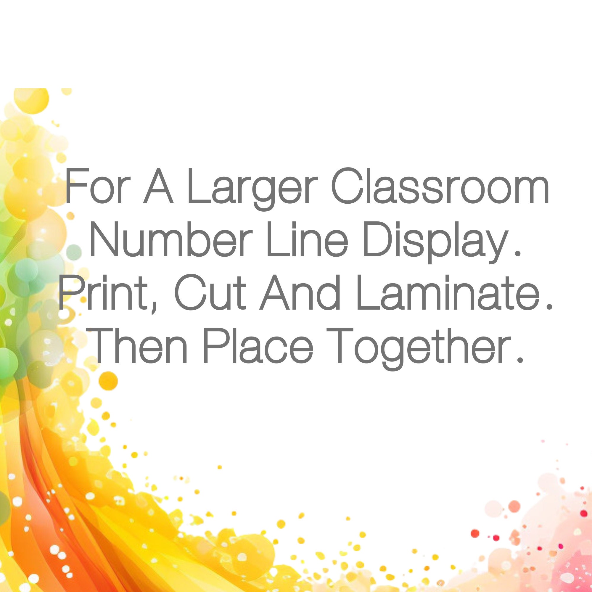 Rainbow-themed Classroom | Number Lines | 2 Various Styles of Number ...