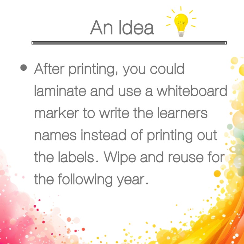 Rainbow Themed Classroom Birthday Chart Ideas Printable - Birthday ...