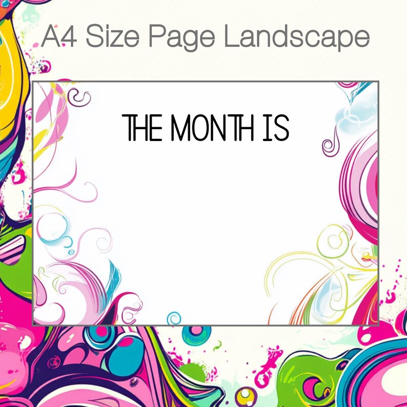 Colorful Classroom Theme Days of the Week Poster Printable & Months of ...