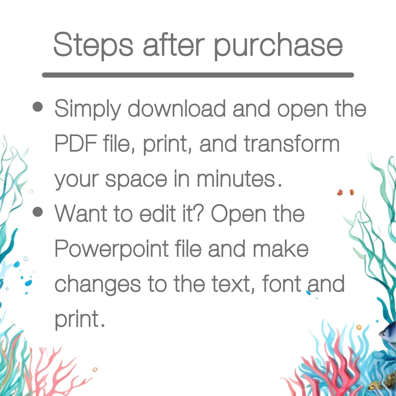 Under the Sea Classroom Decor Bundle Printables - Includes 15 Amazing ...