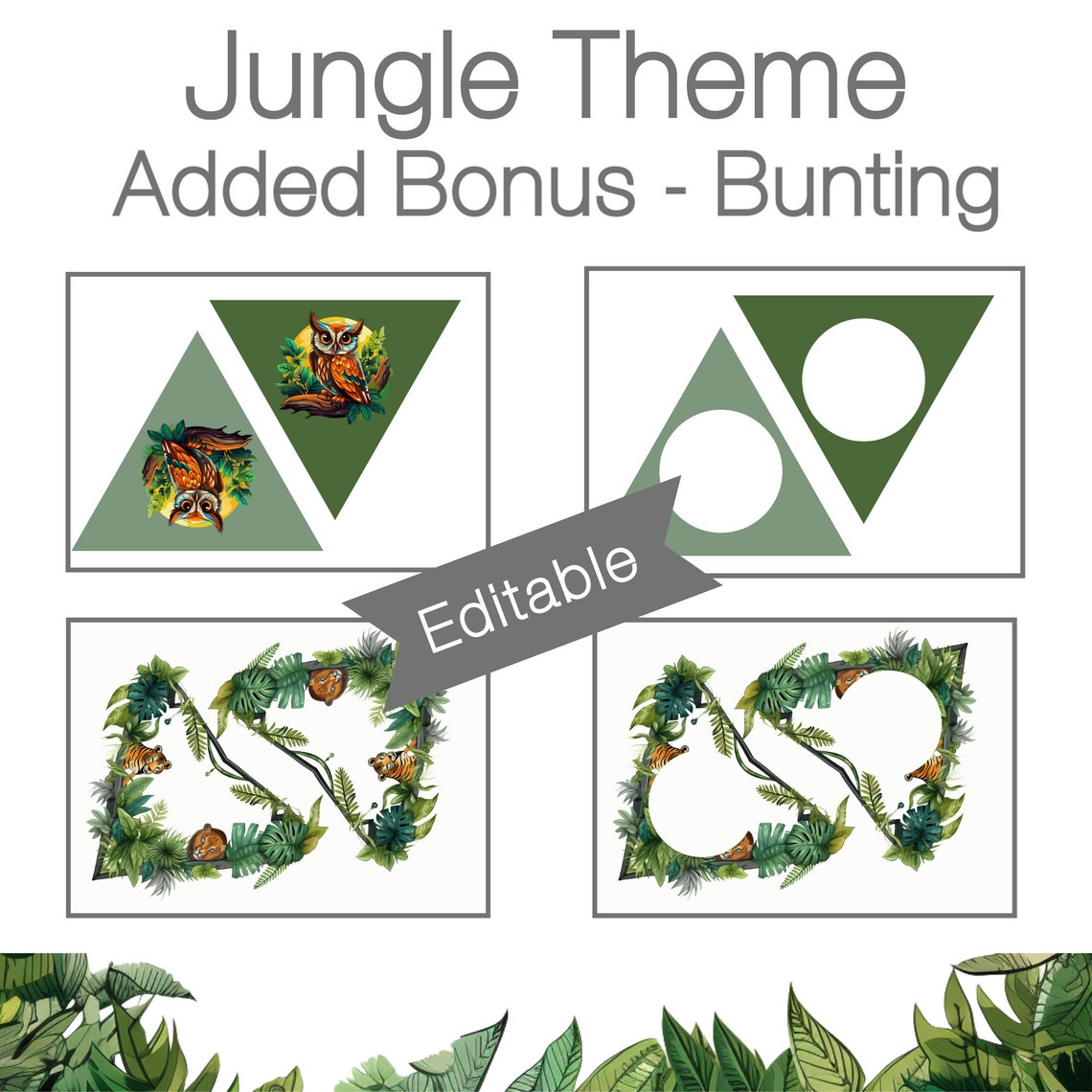 Jungle Theme Classroom Decor Bundle Printables Includes 13 Amazing ...