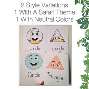 Safari Classroom Theme | 2D Shapes | Math Shape Posters | Printable 2D ...