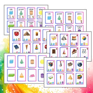 Rainbow Theme Classroom | 3D Shapes | Math Shape Posters | Printable 3D ...