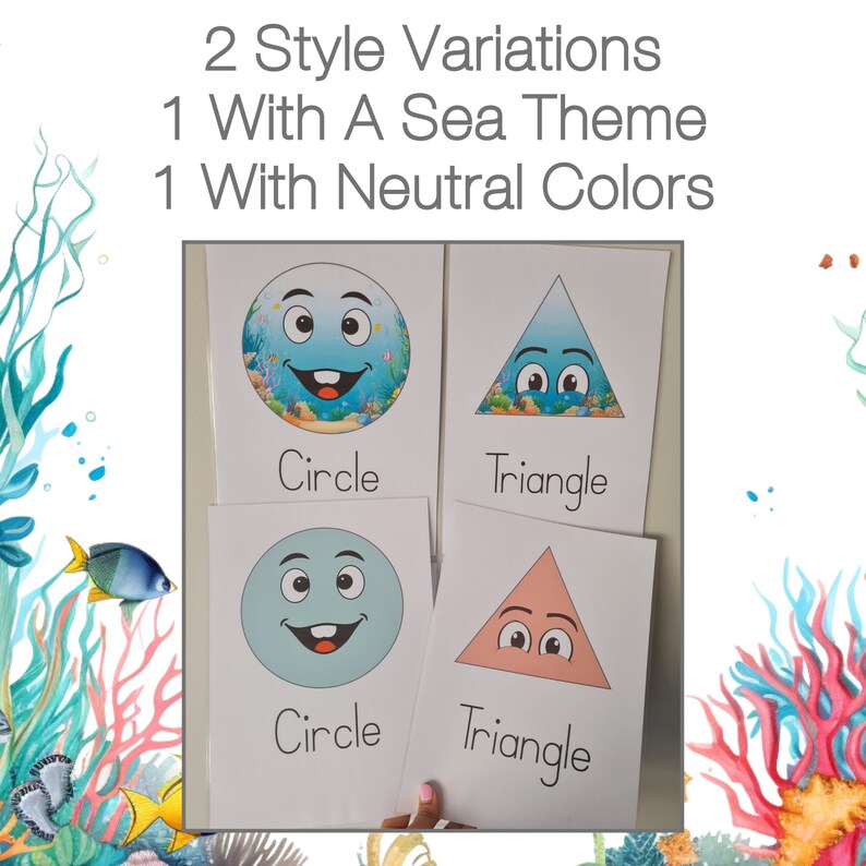 Under the Sea Classroom Theme | 2D Shapes | Math Shape Posters ...