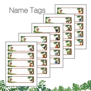 Safari Theme Classroom Decor Bundle Printables - Includes 15 Amazing ...