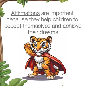 Jungle Classroom Affirmation Station and Feelings Chart for Kids ...