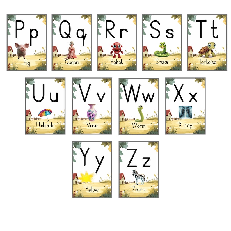 Farm Theme Classroom Alphabet Posters | Classroom Decor | Phonics ...