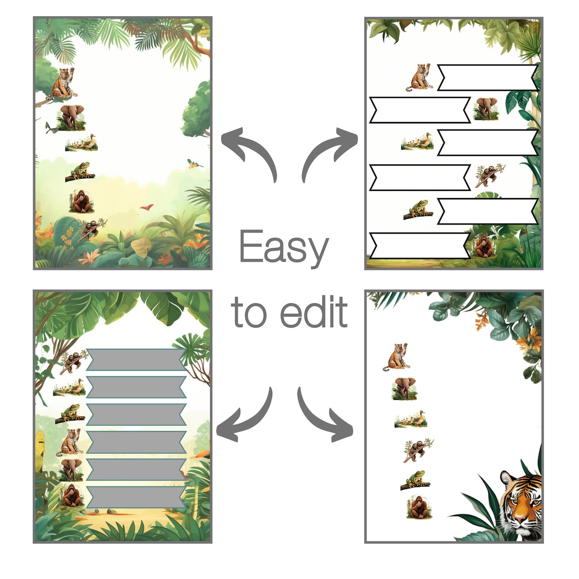 Jungle Theme Classroom Rules Posters Printable - Class Rules for ...