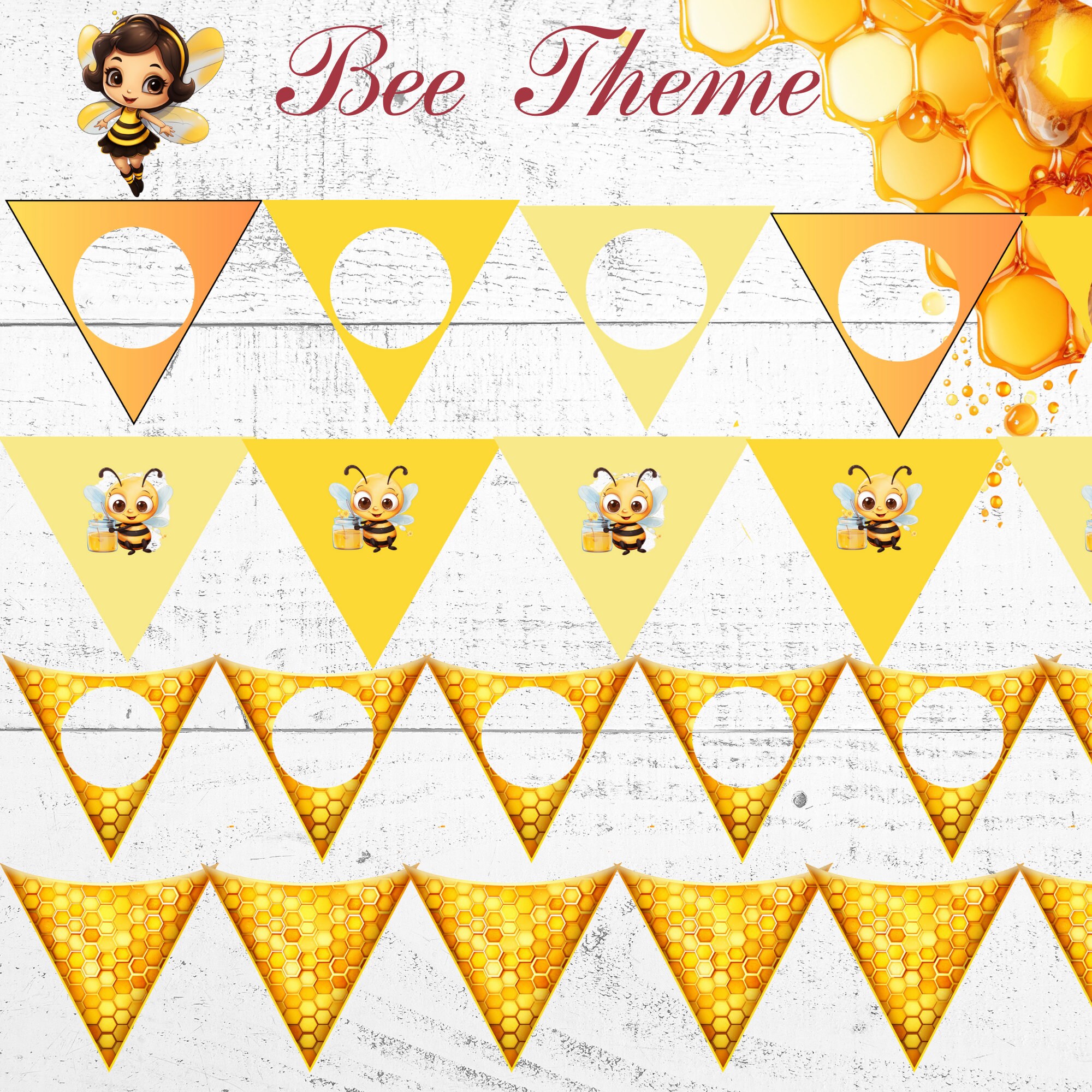 Bee Themed Classroom Decor Bundle Printables Includes 7 Amazing Bee ...