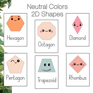 Jungle Classroom Theme | 2D Shapes | Math Shape Posters | Printable 2D ...