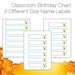 Bee Themed Classroom Birthday Chart Ideas Printable Birthday Charts for ...