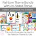 Rainbow Themed Classroom Rules Posters Printable - Class Rules for ...