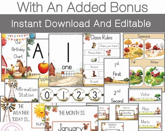Farm Theme Classroom Bundle - Etsy