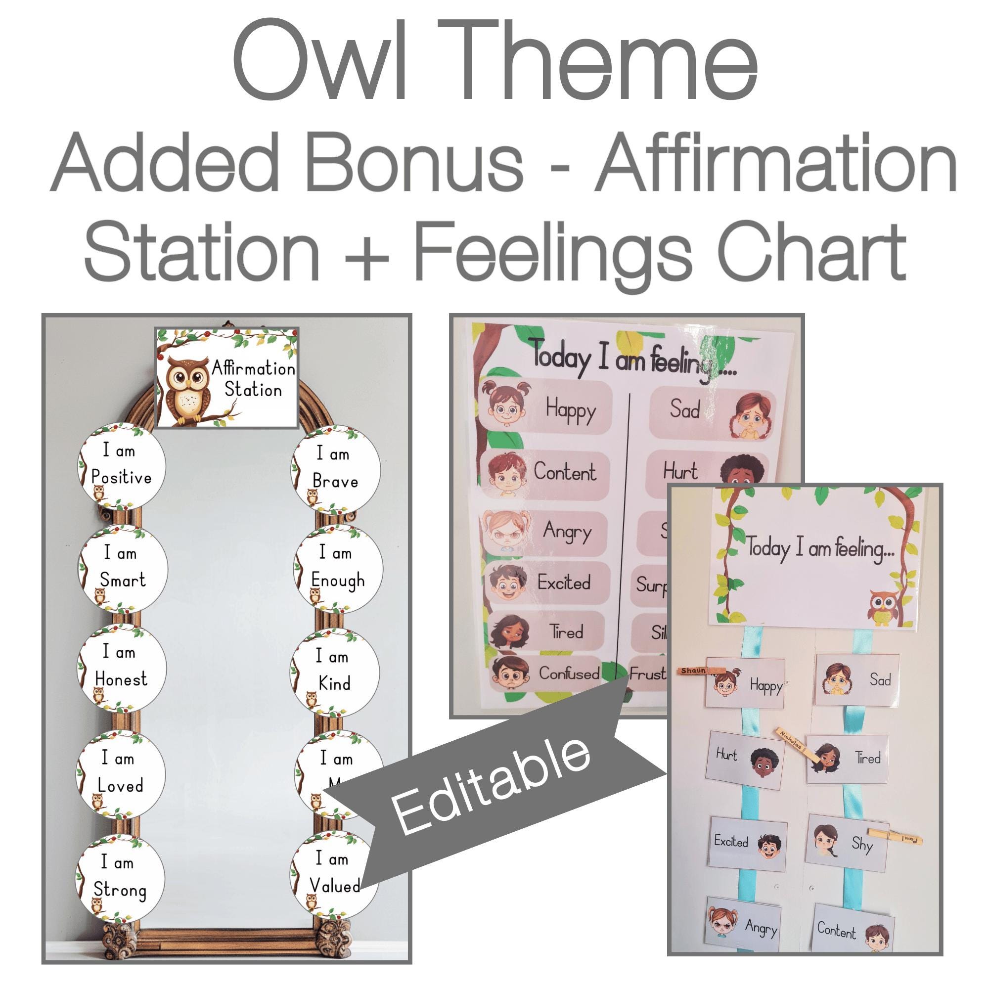 Owl Theme Classroom Decor Bundle Printables - Includes 15 Amazing Owl ...