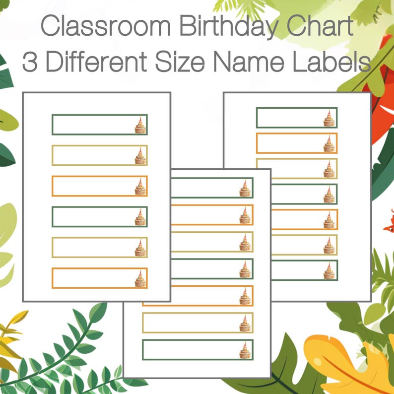 Dinosaur-themed Classroom Birthday Chart Ideas Printable - Birthday ...
