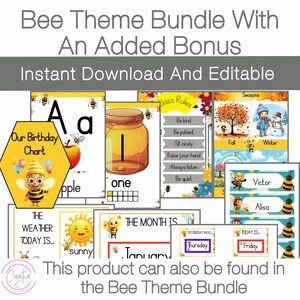 Bee Theme Classroom | Prepositions | Learning Positions With Position ...