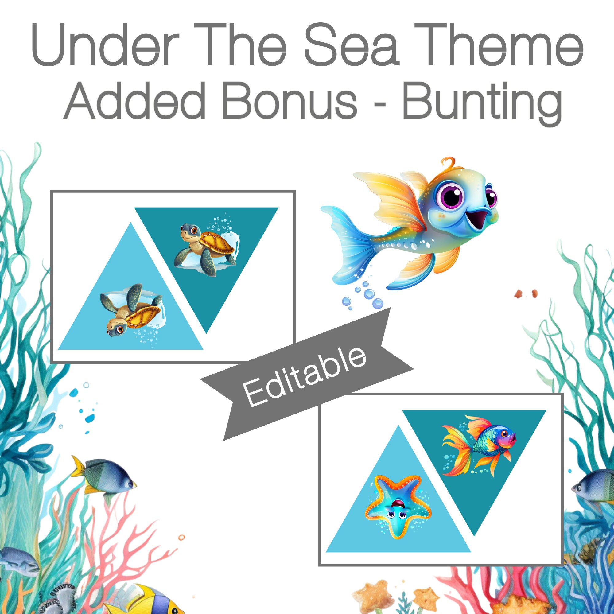 Under the Sea Classroom Decor Bundle Printables Includes 7 Amazing ...