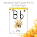 Bee Themed Classroom Alphabet Flashcards PDF Printable - Alphabet ...