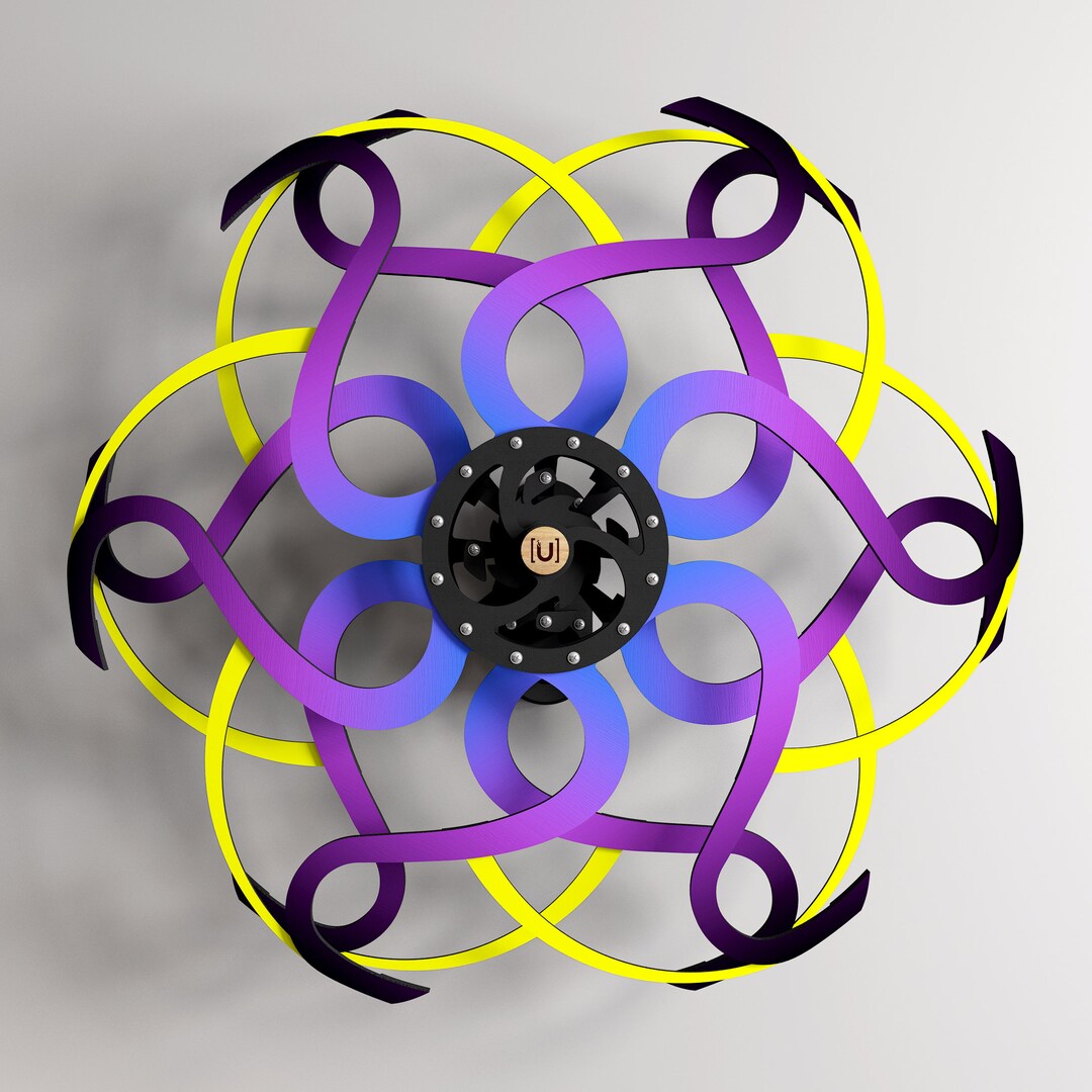 Medusa Kinetic Wall Sculpture: Handmade Wooden Infinity Art - Etsy