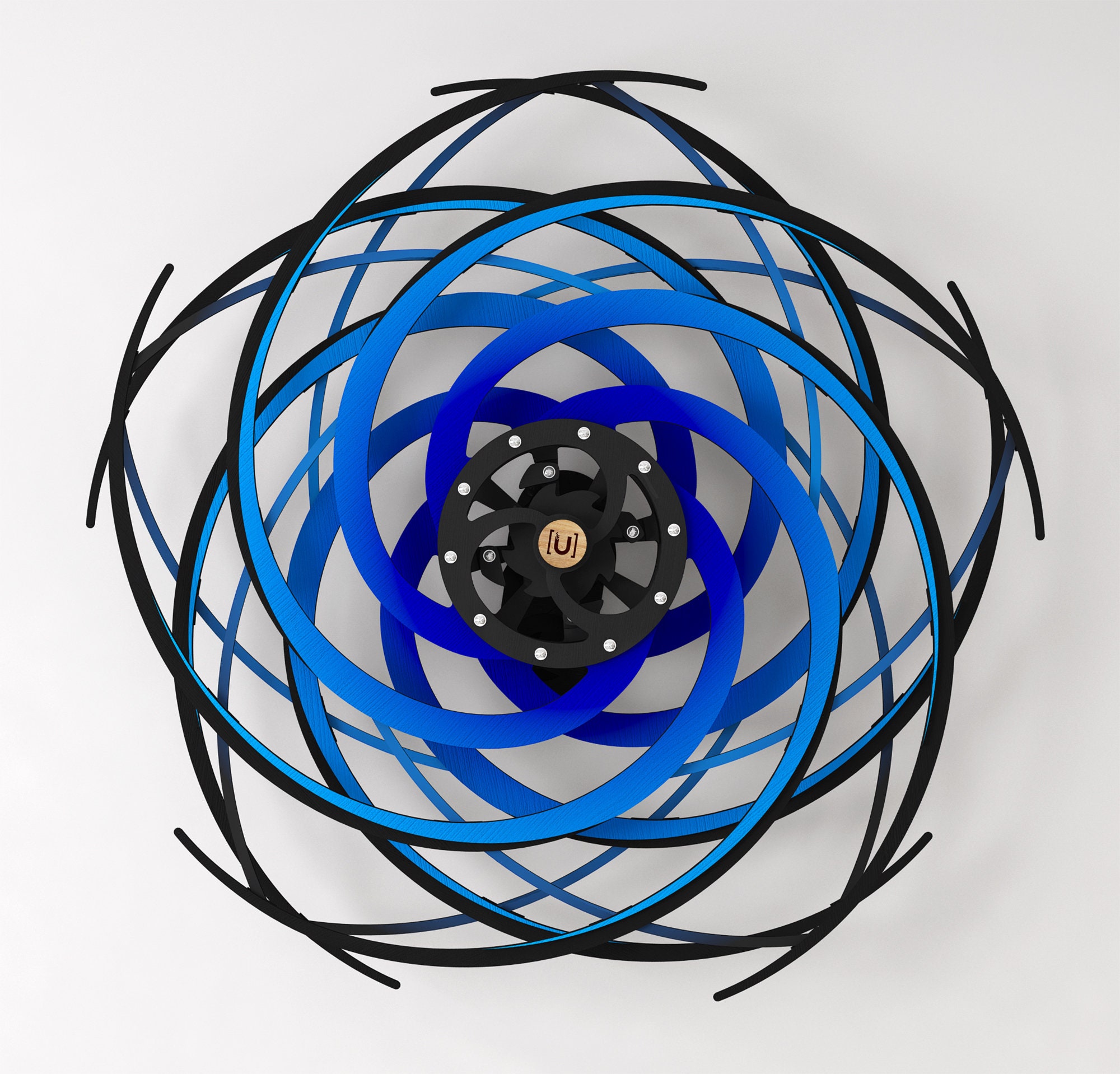 Genesys Kinetic Sculpture: Wooden 3D Wall Art, Infinity Spin - Etsy