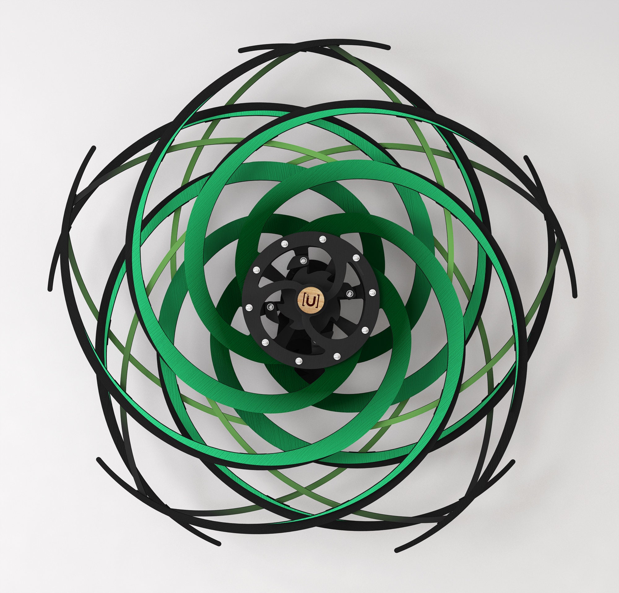 Genesys Kinetic Sculpture: Wooden 3D Wall Art, Infinity Spin - Etsy
