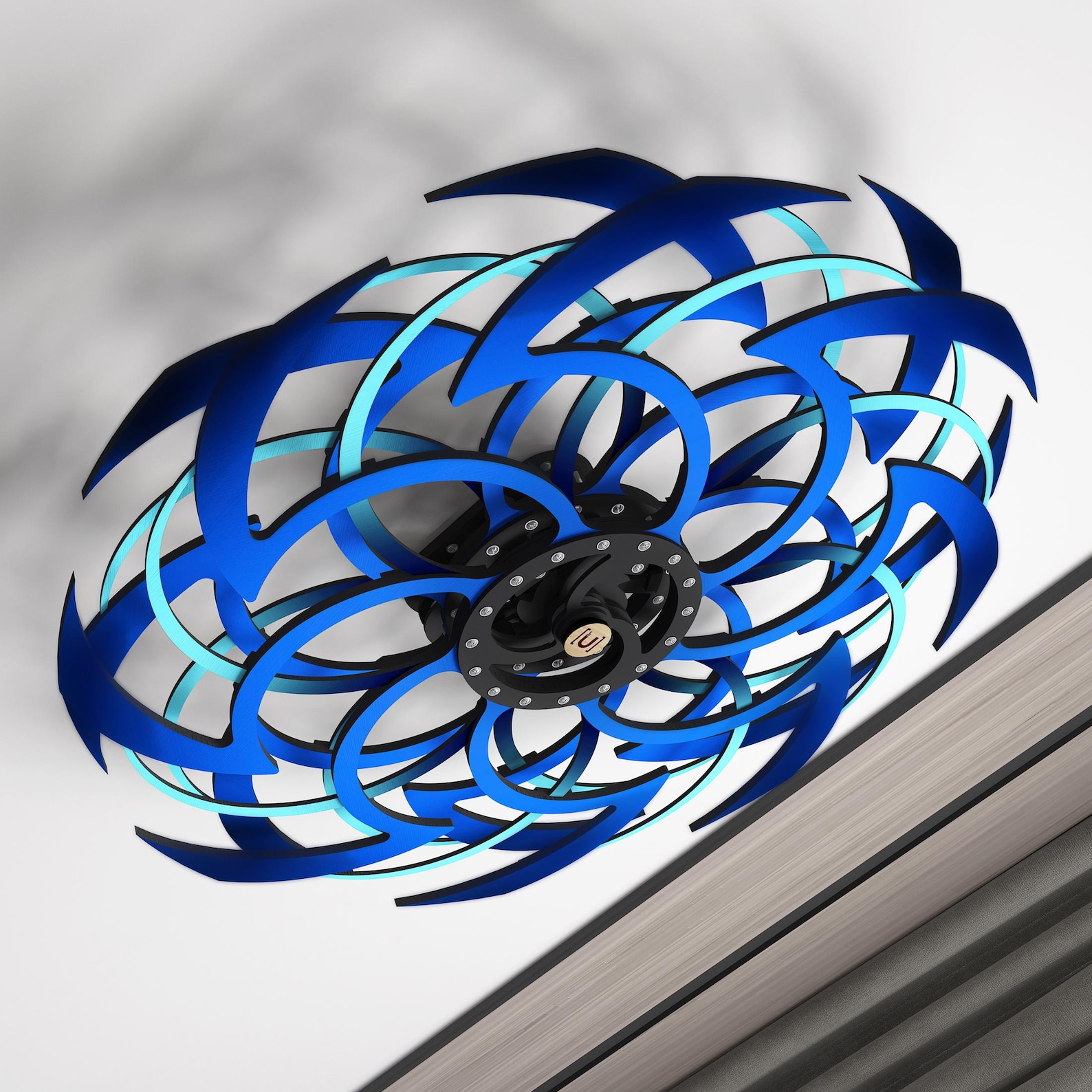 Storm Kinetic Wall Sculpture: Handmade Wooden 3D Infinity Spin Art - Etsy