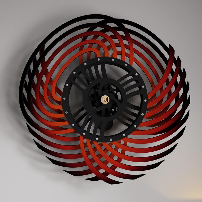 Fulmina Kinetic Wall Sculpture Wooden Sacred Geometry, Infinity Spin ...