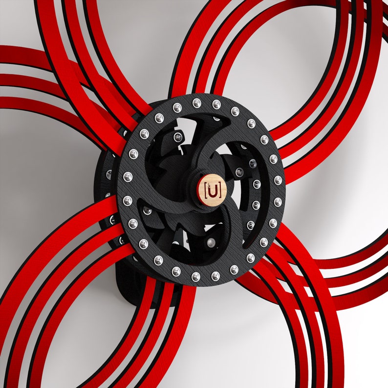 Infinite Kinetic Wall Sculpture: Handmade Wooden 3D Art - Etsy