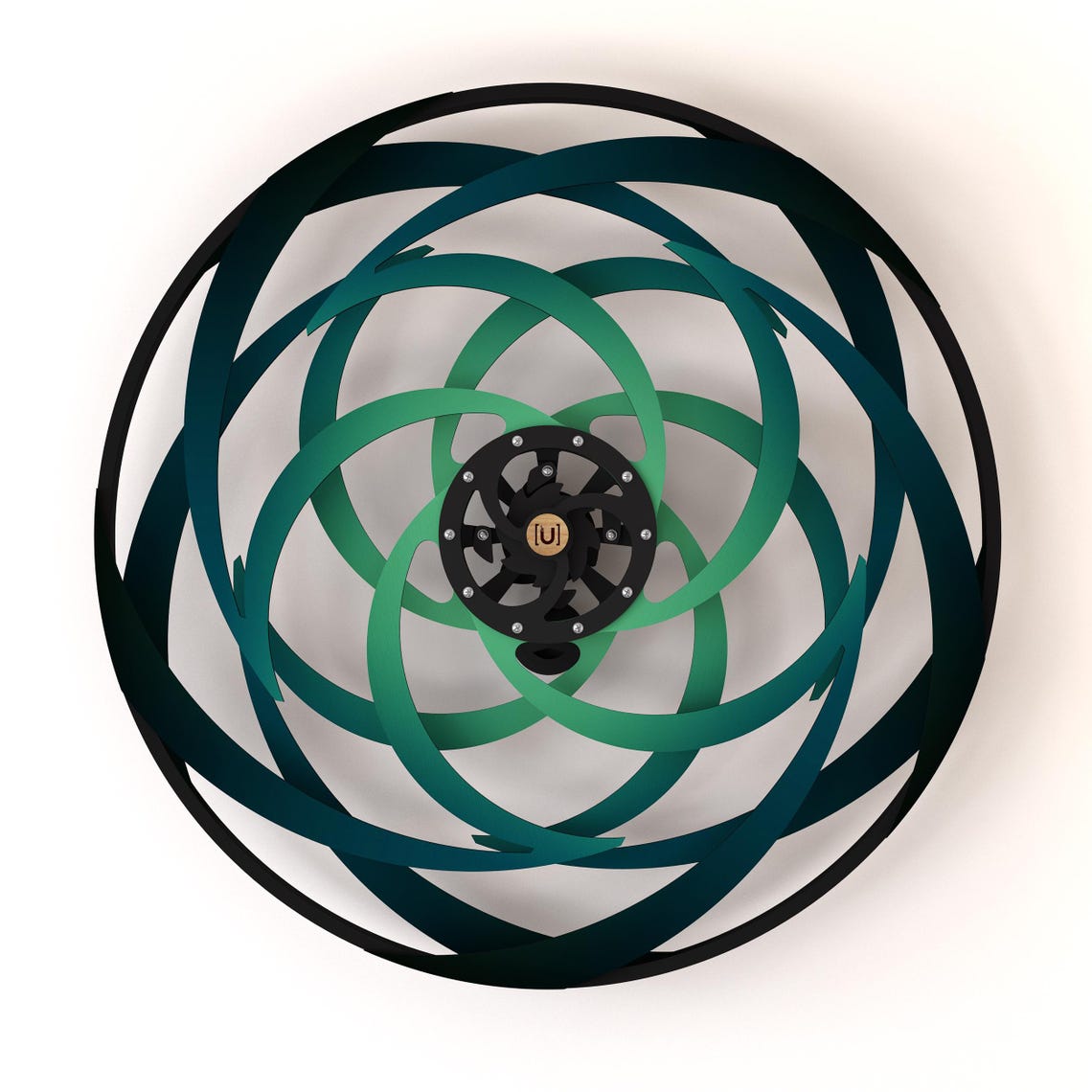 Grace Kinetic Wall Sculpture: Wooden Infinity Spin Art, 29.6 Inch - Etsy