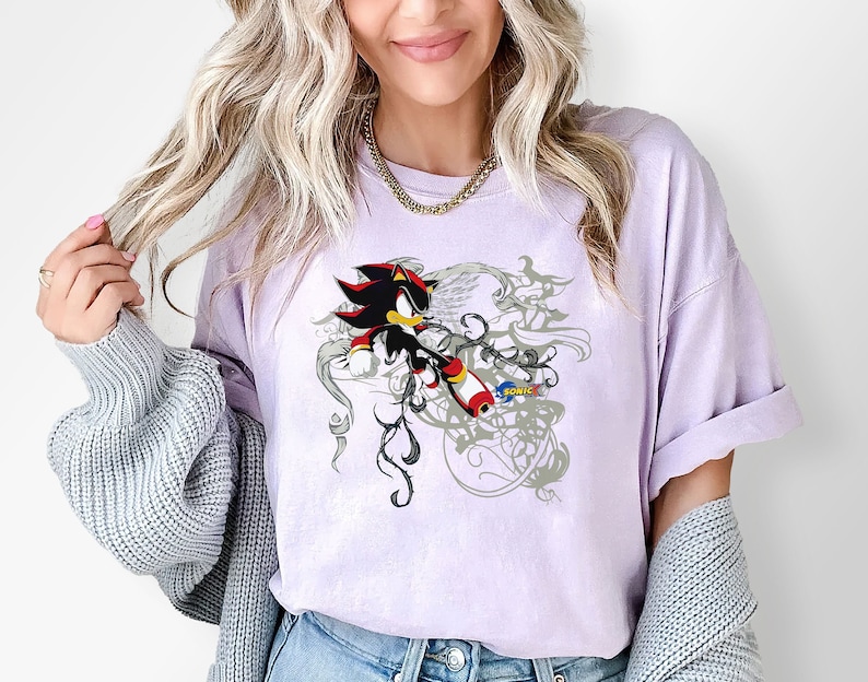 Sonic X Shadow White Tribal Shirt, Shadow the Hedgehog Jesse Pinkman ...