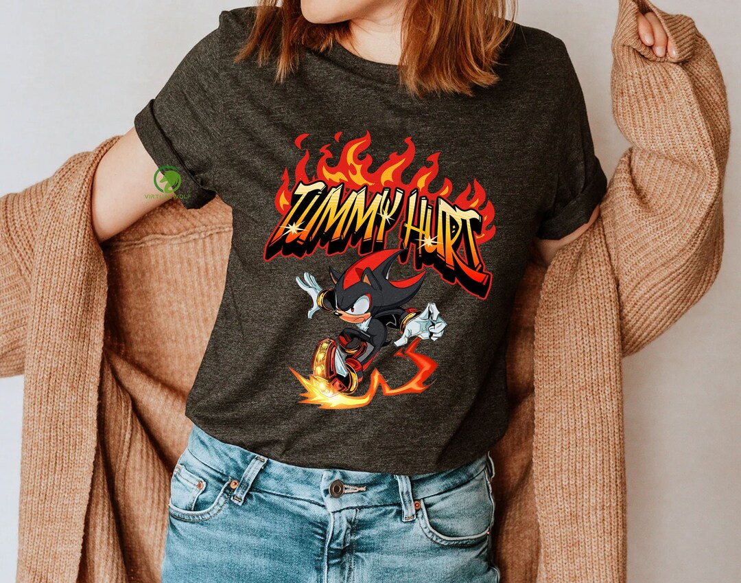 Sonic X Shirt Tummy Hurt Shadow Funny Shirt, Meme Sonic Shirts, Ironic ...