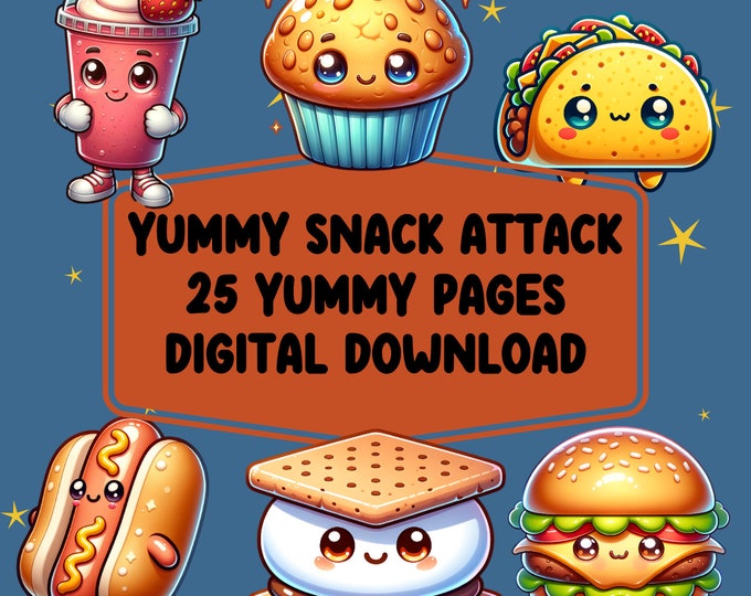 Snack Food Coloring Pages, Fun Snack Printables, Food Games, Food ...