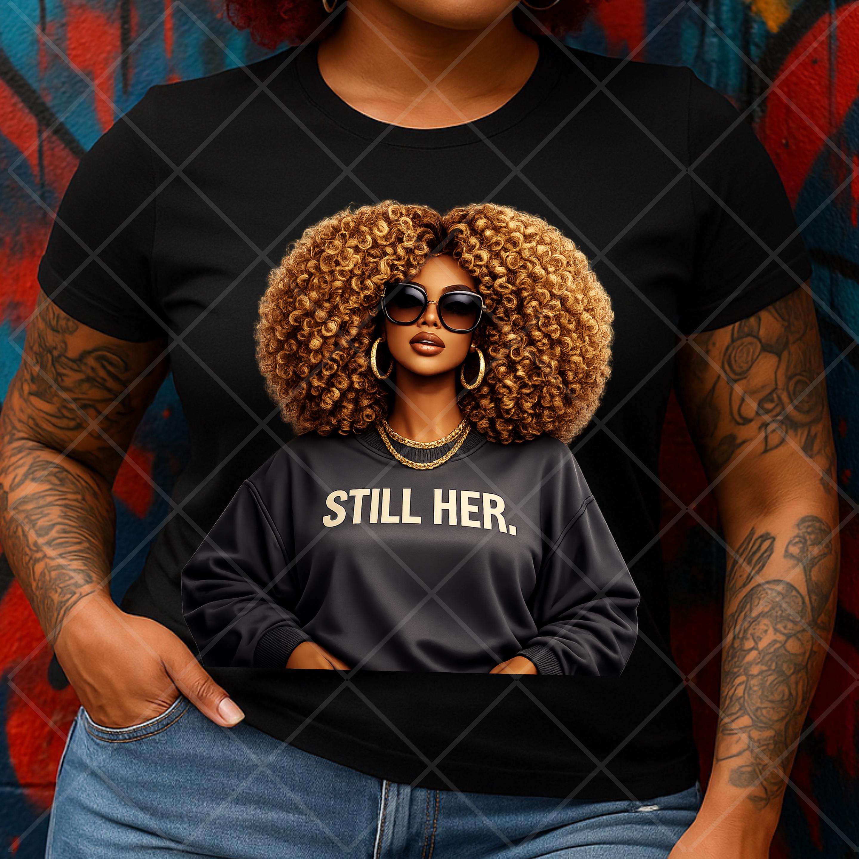 Afro Glam PNG Bundle | Black Woman Clipart, Sublimation Designs ...